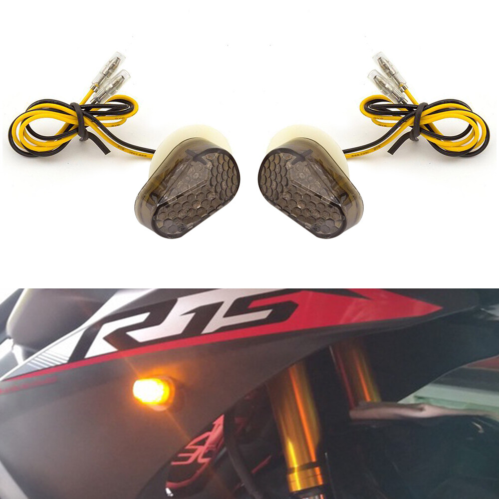2X LED Turn Signal Flush Mount Fit for Yamaha YZF R3 R6 R1 FZ6 FZ1 ...