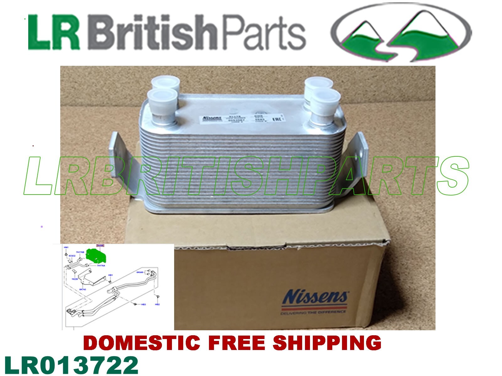 LAND ROVER TRANSMISSION OIL COOLER RANGE ROVER SPORT 10-13 LR4 LR013722 ...