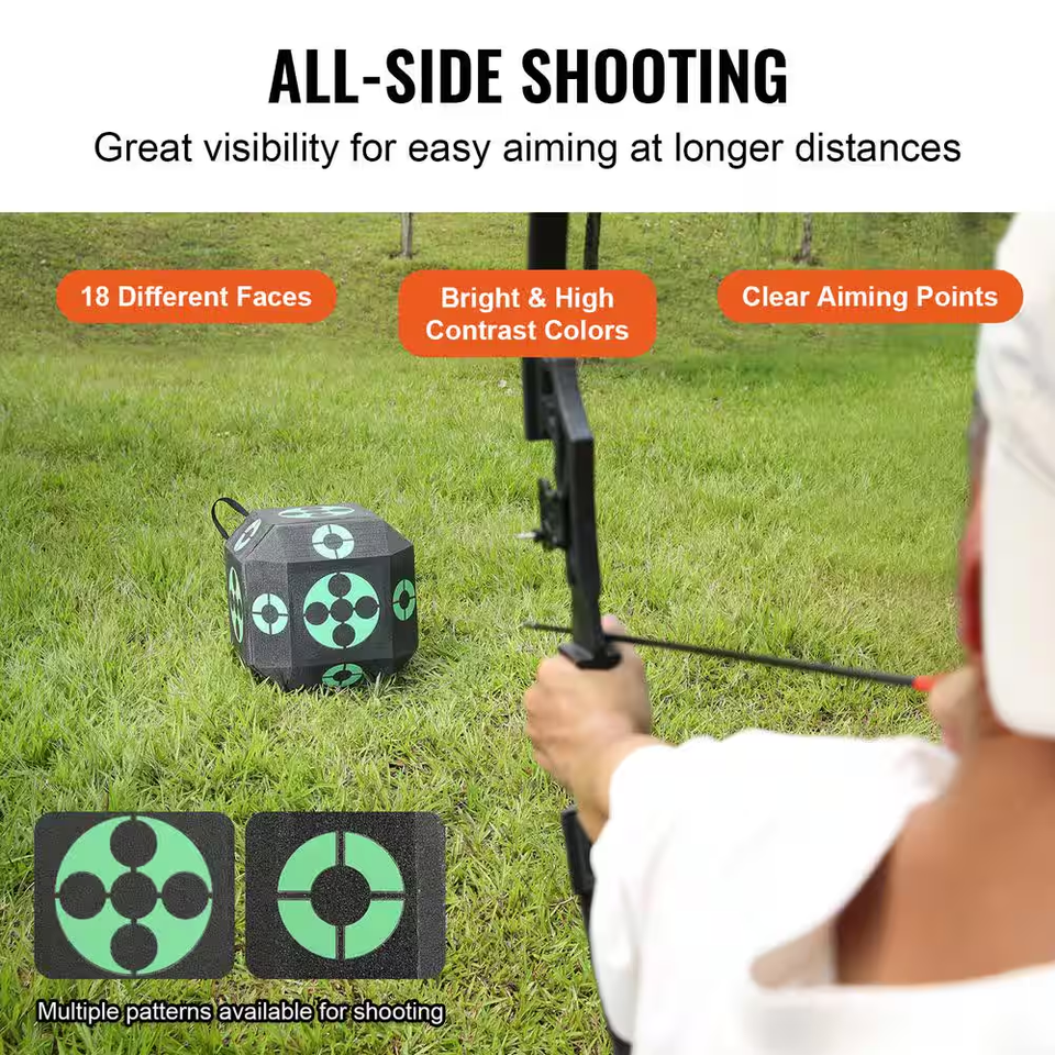 15 In. X 15 In. All-Side Shotting Archery Arrow Target Archery Target ...