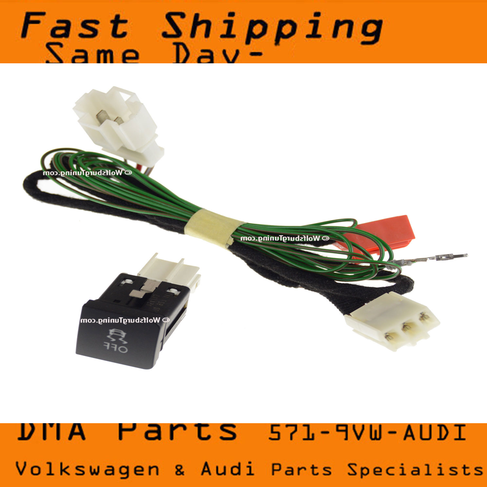 VW Mk6 Jetta Traction Control ABS ESP Switch Harness Button Kit | eBay