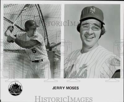 Press Photo Jerry Moses, Catcher, New York Mets Baseball Team ...
