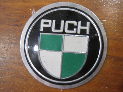 *PUCH* BADGE MOTORCYCLES -TARGHETTA IN LATTA -5 cm- LOGO ADVERTISING ...