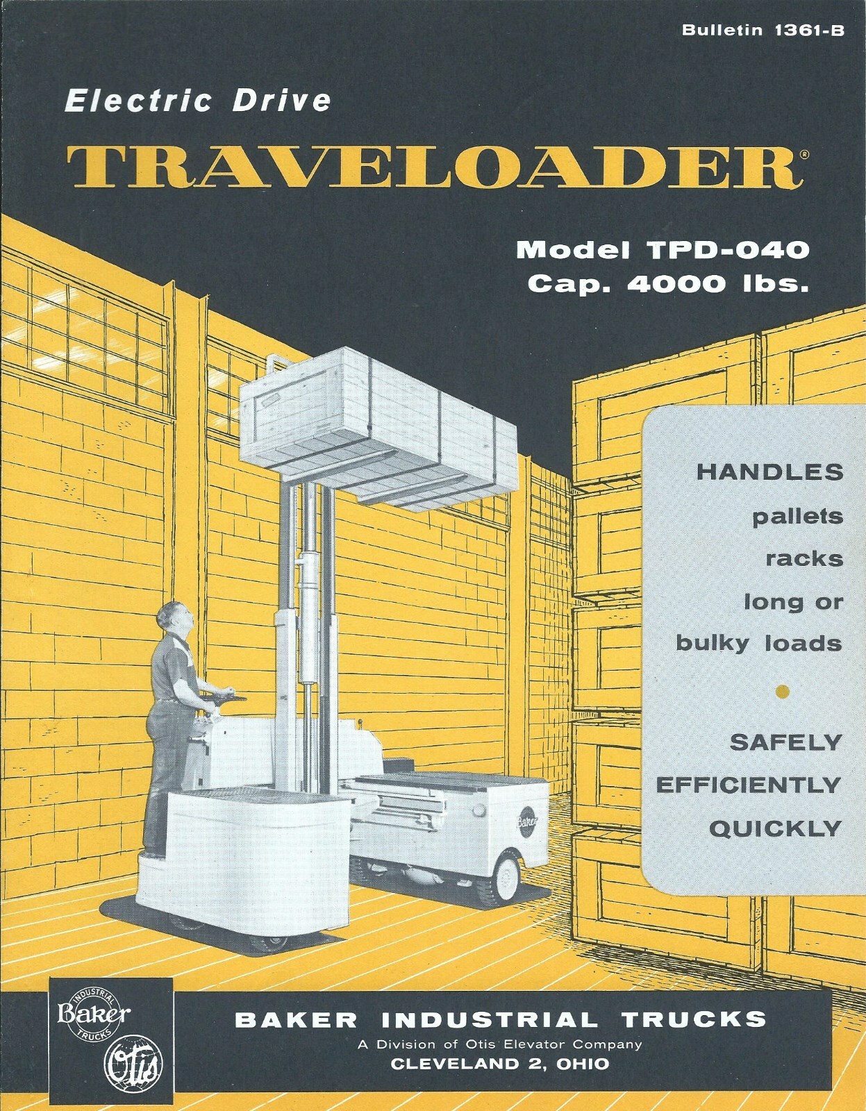 Fork Lift Truck Brochure - Otis Elevator - TPD-040 - Traveloader ...