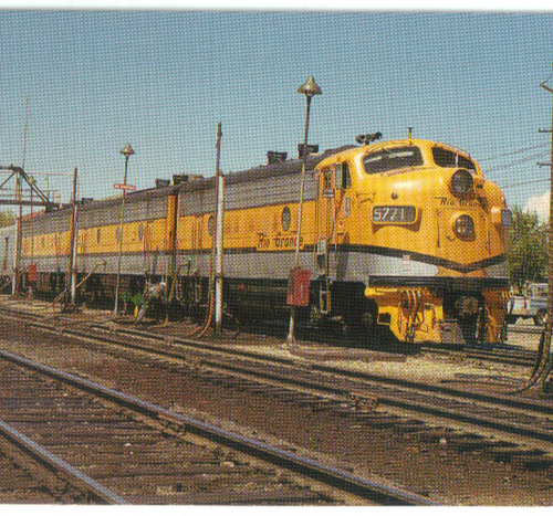 Rio Grande Zephyr F-9A No. 5771 & Pair F-9B's Railroad Postcard Butz ...