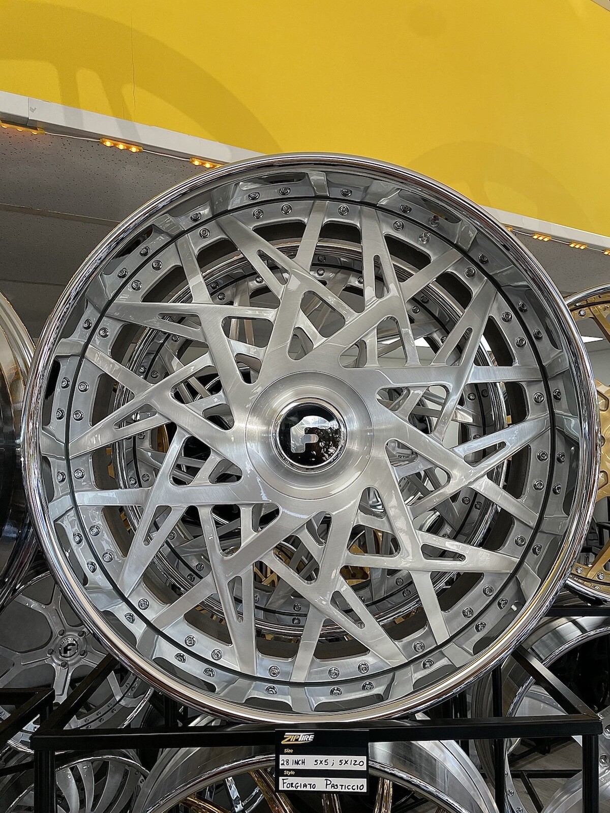 28" FORGIATO PASTICCIO 5X5 5x120 OLD SCHOOL CHEVELLE IMPALA MONTE CARLO ...