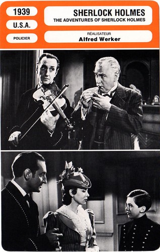 CARTE / CARD / FICHE : SHERLOCK HOLMES - Basil Rathbone,N.Bruce,I ...