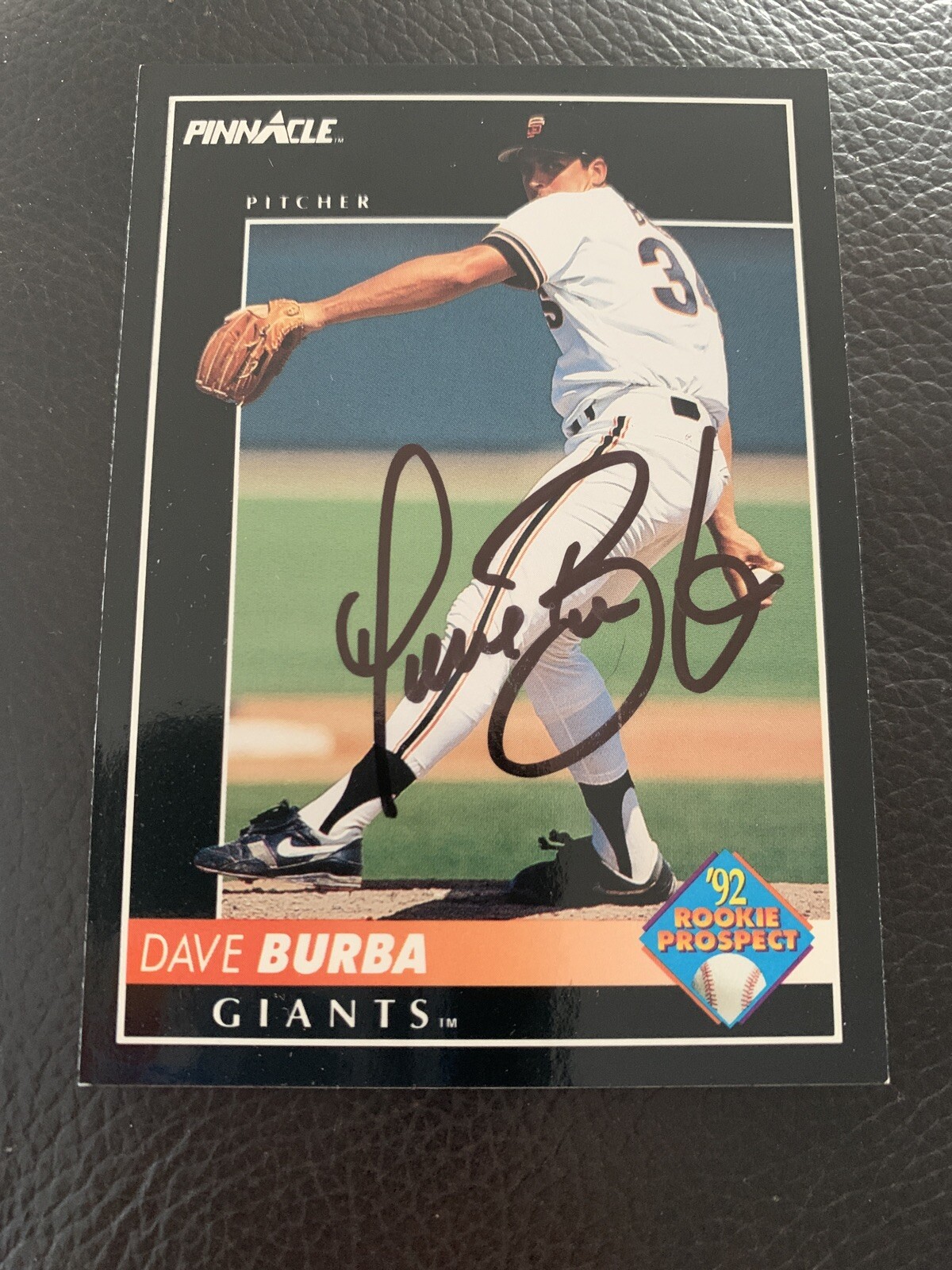 Dave Burba Autographed 1992 Pinnacle San Francisco Giants | eBay