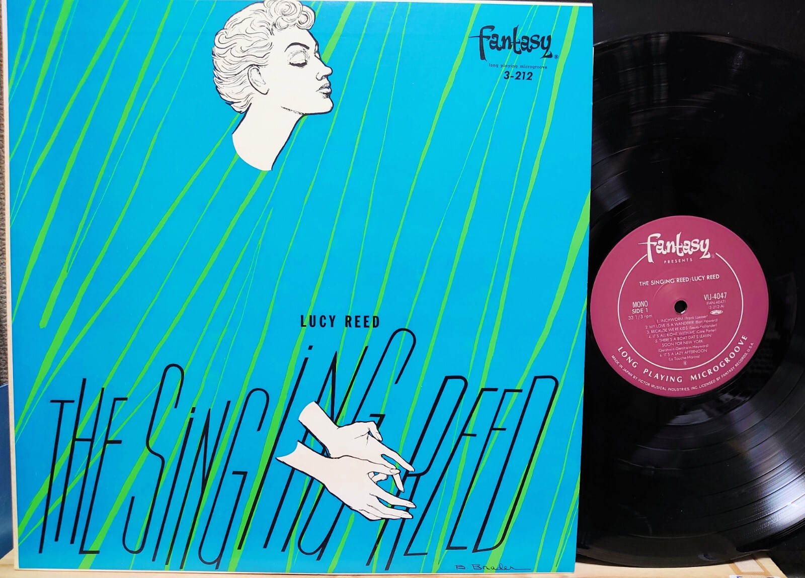 LUCY REED "THE SINGING REED" Fantasy Japan LP Vinyl VG+(+)/EX Bill ...