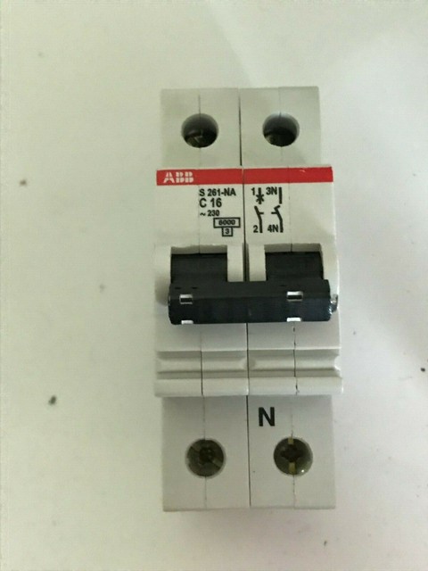 ABB 2-Pole 16A S261-C16 Circuit Breaker | eBay