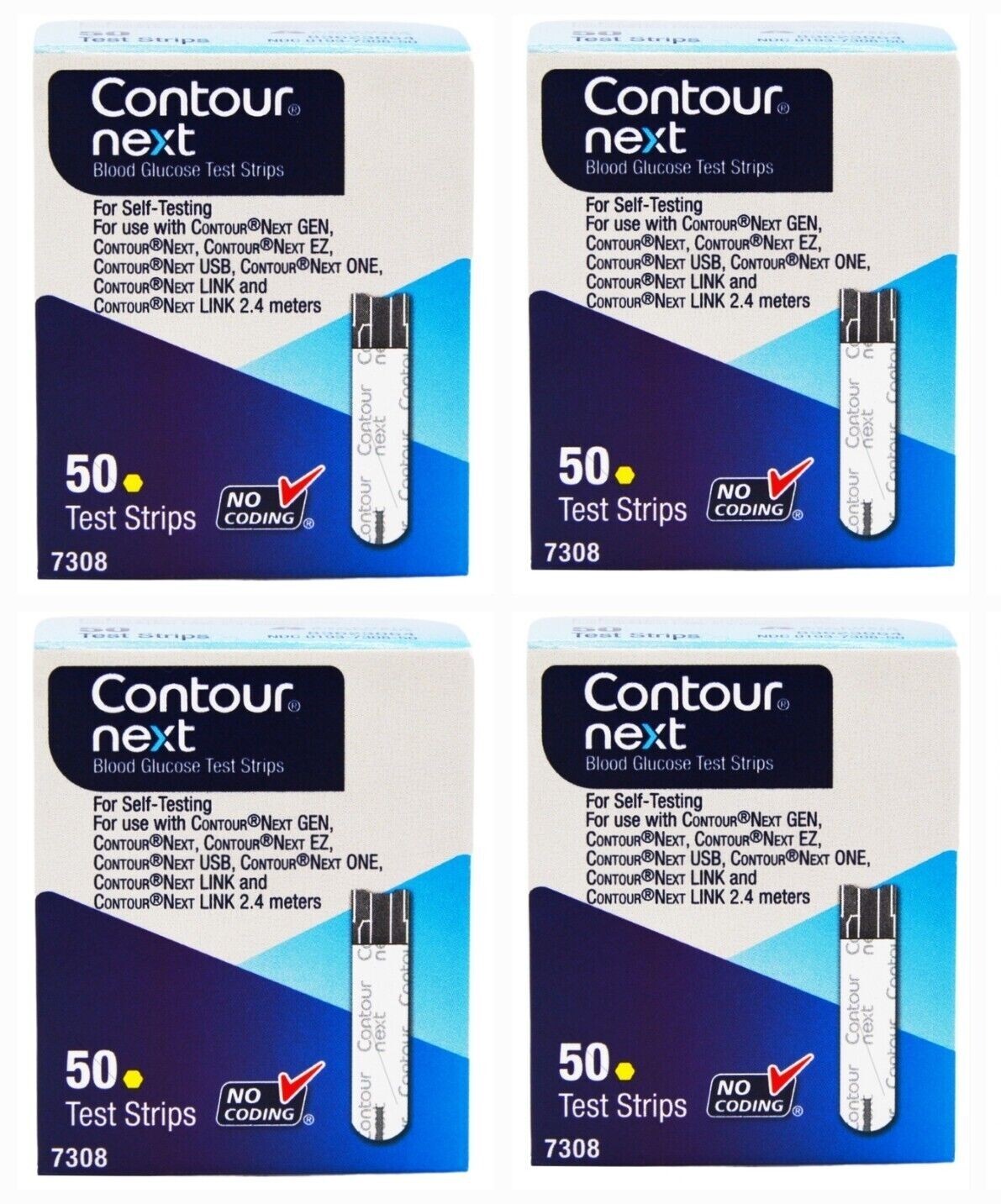 200 Contour Next Test Strips 4 Boxes of 50- EXP. 2025 699618347739 | eBay
