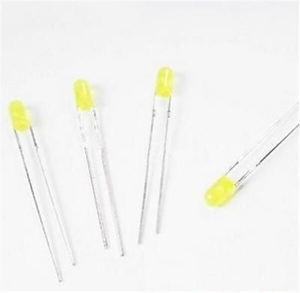 100Pcs Yellow Light Super Bright Diffused Led 3Mm Yellow Color Ic New za | eBay