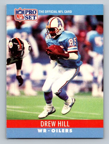 1990 Pro Set #122 Drew Hill Houston Oilers | eBay