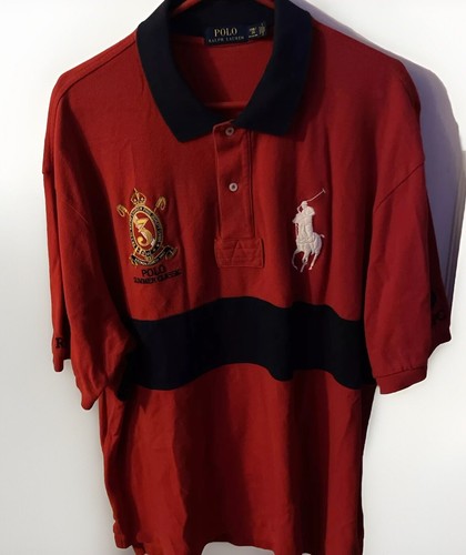 Polo Ralph Lauren Classic Fit 2XB/2G Big Pony Red/Navy Polo Shirt ...