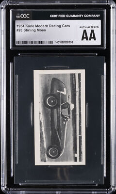 1954 KANE MODERN RACING CARS #20 STIRLING MOSS CGC AUTHENTIC ALTERED | eBay