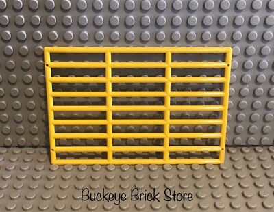 LEGO 9 x 13 Yellow Grille Castle Gate Bar Grate | eBay