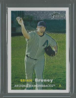 2006 TOPPS HERITAGE CHROME BRIAN BRUNEY DIAMONDBACKS SHORT PRINT RARE ...