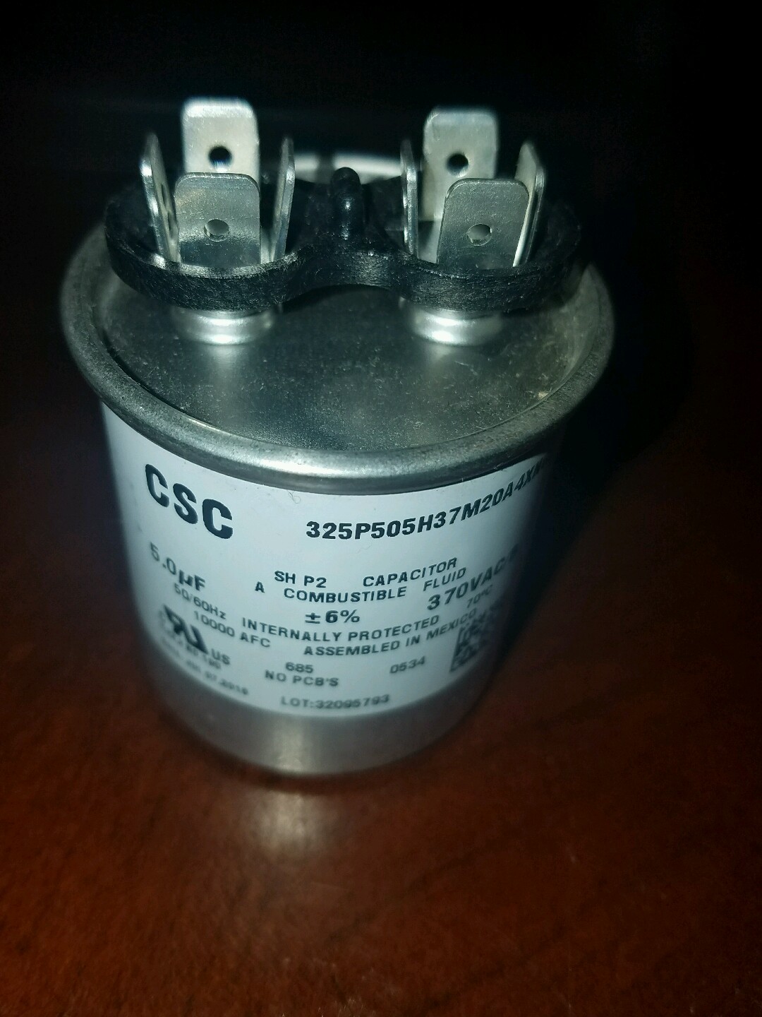 CSC CAPACITOR 5 MF 370 VAC 50/60 HZ | eBay