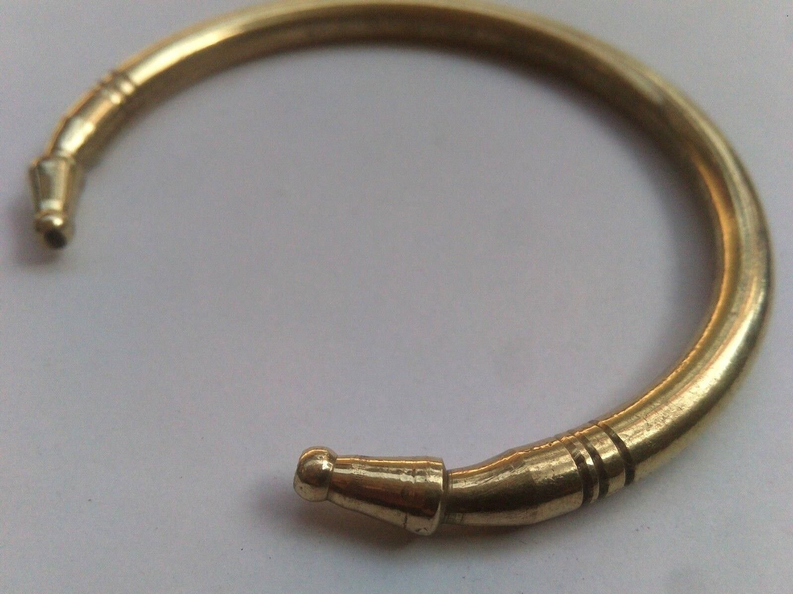 God Brass Thick Rounded Bracelet Cuff Kada Bangle Fashion Religious Men Women | eBay