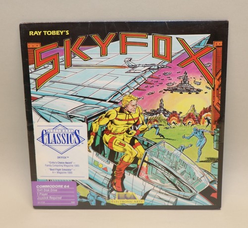 1985 Commodore 64 C64 Ray Tobey's Skyfox Electronics Arts New Factory Sealed | eBay
