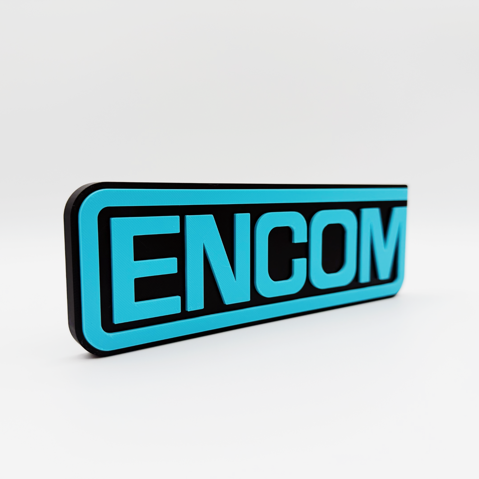 ENCOM TRON Logo Display Sign 3D Printed Free Standing Collectible | eBay