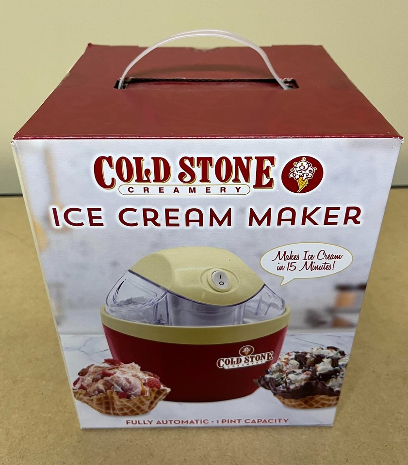 Cold stone Creamery - Ice Cream Maker - 1 Pint Fully Automatic(Box ...