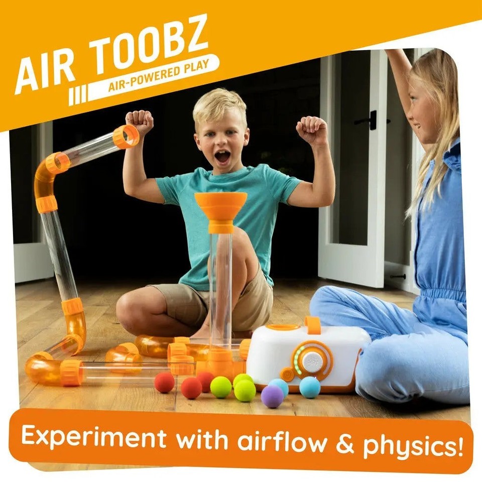 Fat Brain Toys Air Toobz. Kids Experiment, Foam Balls, Tubes, Stunts ...