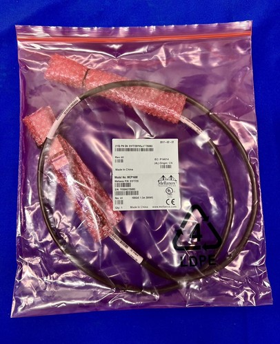 NEW, Open Box Mellanox 1.5m 100 GbE IB EDR Passive Copper Cable MCP1600 ...
