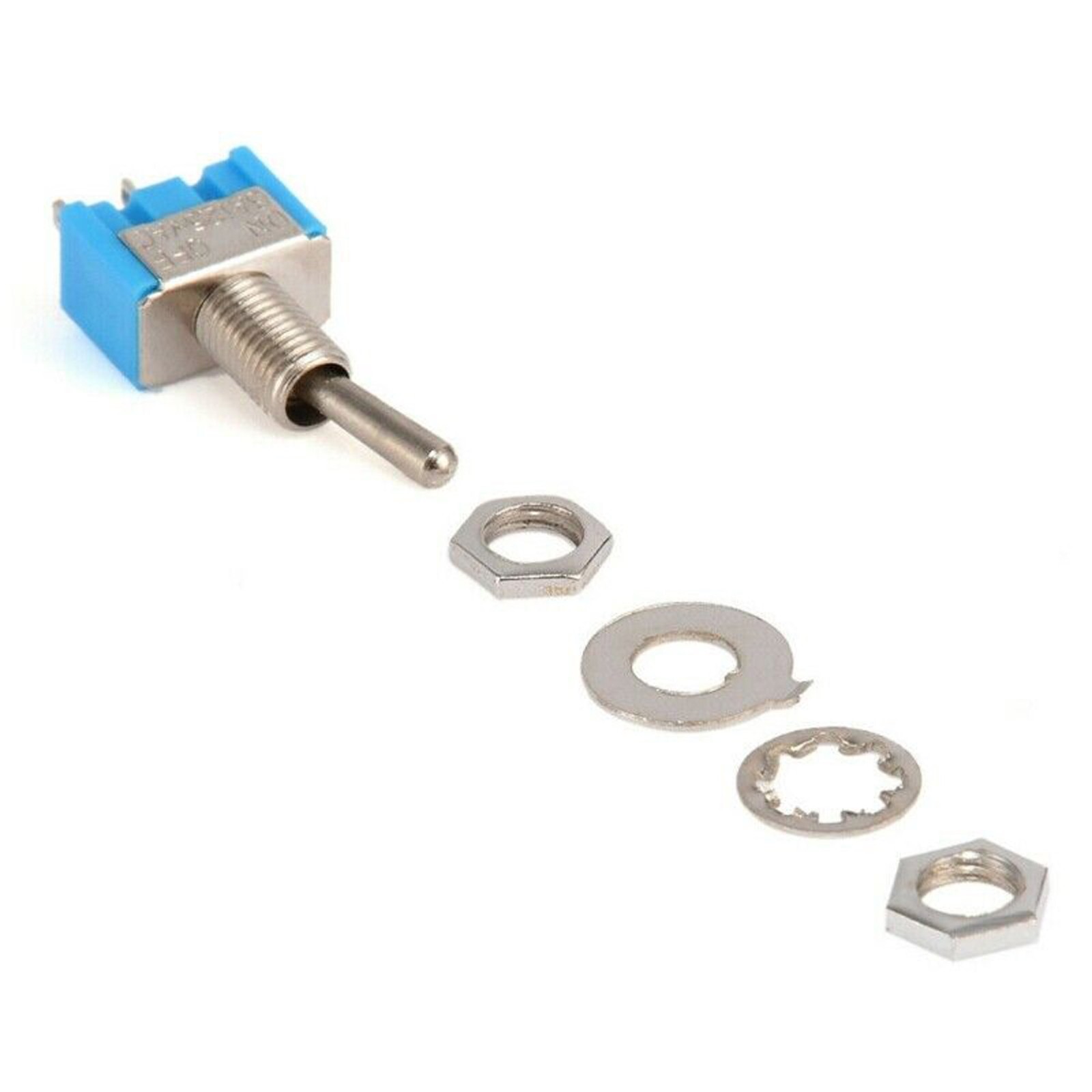 20Pcs MTS-101 2 Position Toggle Switch Kit 2 Pin SPST ON-OFF 6A 125VAC ...