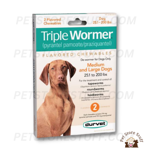 Durvet Triple Wormer - Dog/Puppy De-Wormer - ALL Sizes - FAST FREE ...