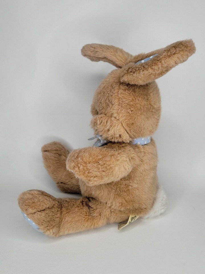 Vtg Bunny Plush Applause Easter Rabbit 16" Soft Toy Blue Polka Dots ...