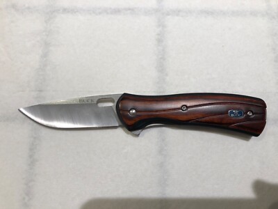 BUCK 346 VANTAGE AVID LARGE ROSEWOOD HANDLE FOLDING POCKET KNIFE | eBay