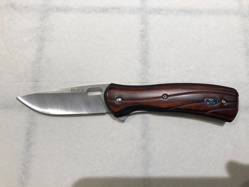 BUCK 346 VANTAGE AVID LARGE ROSEWOOD HANDLE FOLDING POCKET KNIFE | eBay