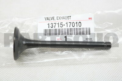1371517010 Genuine Toyota VALVE, EXHAUST 13715-17010 | eBay