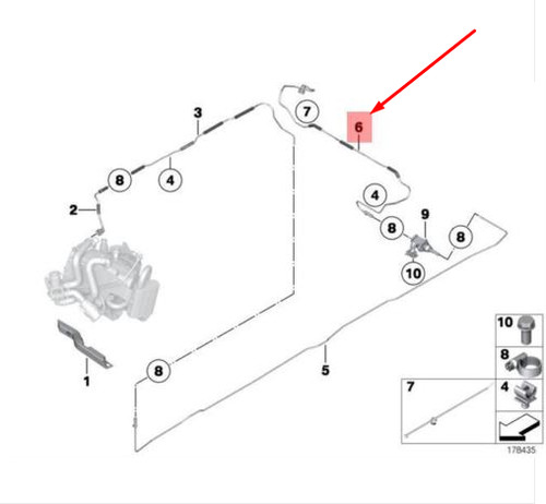 NEW BMW 7 F01 FUEL SUCTION LINE 64129324789 9324789 OEM | eBay