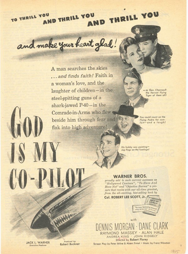 1945 DENNIS MORGAN DANE CLARK JACK WARNER ROBERT FLOREY WAXMAN LOVE ...