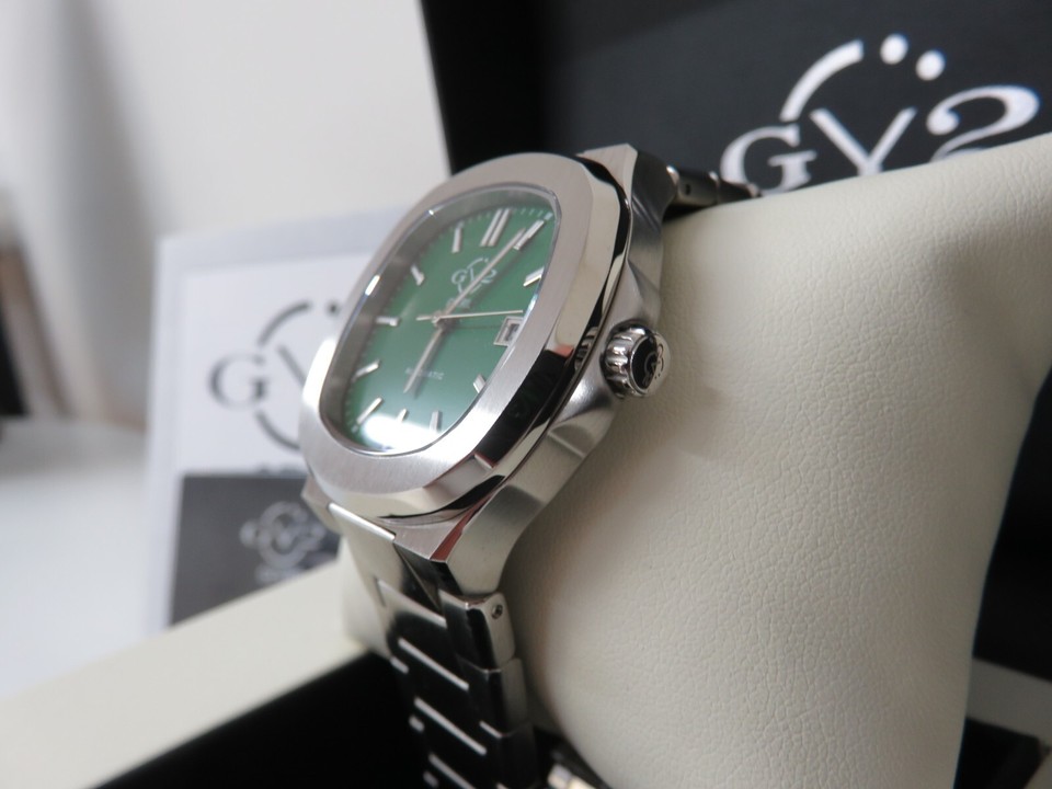 Gv2 By Gevril Men's 18108B Potente Swiss Automatic Green Dial Steel ...