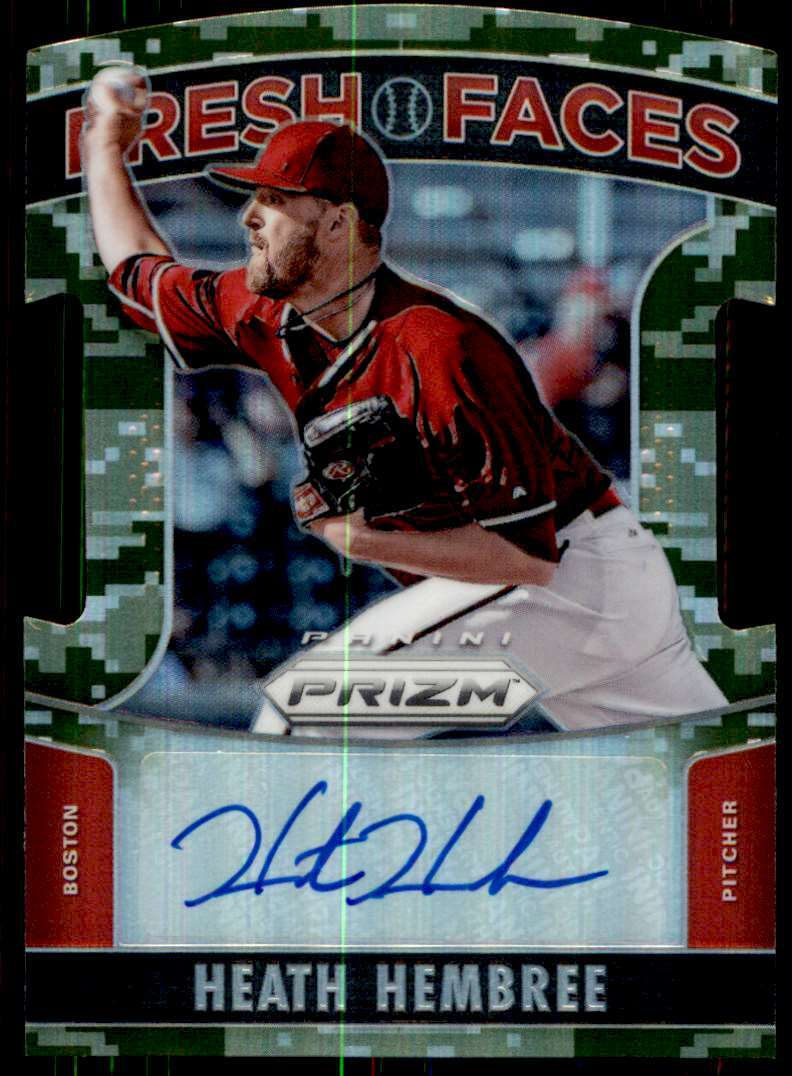 2015 Panini Fresh Faces Camo Prizms Heath Embree Auto 157/199 Boston ...