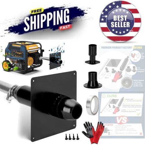 Portable Generator Exhaust Extension Kit - Durable & Noise-Reducing ...