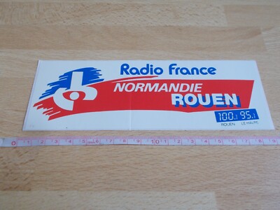 Autocollant RADIO FRANCE NORMANDIE ROUEN | eBay
