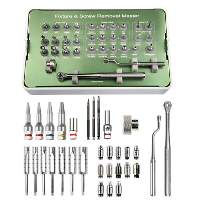 Universal Implant Fixture & Fractured Screw Removal Kit MCT FSRK-02 ...
