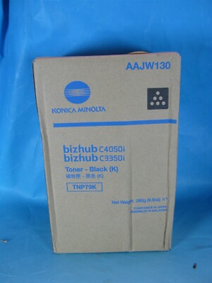 GENUINE KONICA MINOLTA TNP79K AAJW130 BLACK TONER BIZHUB C4050i C3350i ...