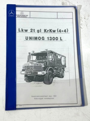 Mercedes Benz Ordner Unimog 1300L Konstruktionsstand Juni 1984 ...