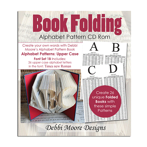 Debbi Moore Book Folding Alphabet Pattern Font Set 1B Upper Case CD Rom ...