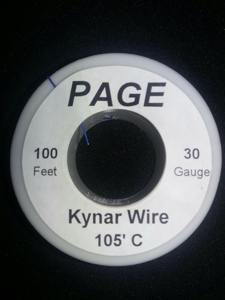 30 AWG Solid Kynar Wire UL1423 Black 100 ft Spool | eBay