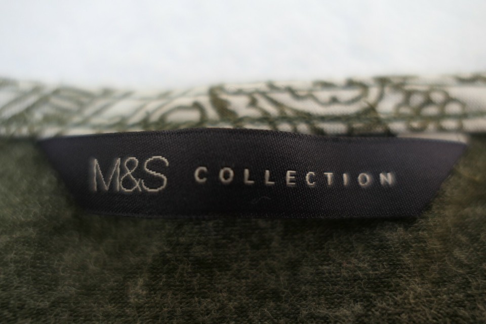 Marks and Spencer Collection Ladies Khaki Green Mix Top / T-Shirt ...