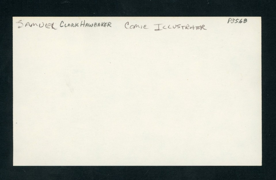 Samuel Clarke Hawbaker Comic Artist Marvel Nomad Signed 3X5 Sketch Card ...