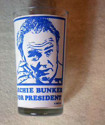RARE VINTAGE 1972 ARCHIE BUNKER FOR PRESIDENT DRINKING PROMOTIONAL ...