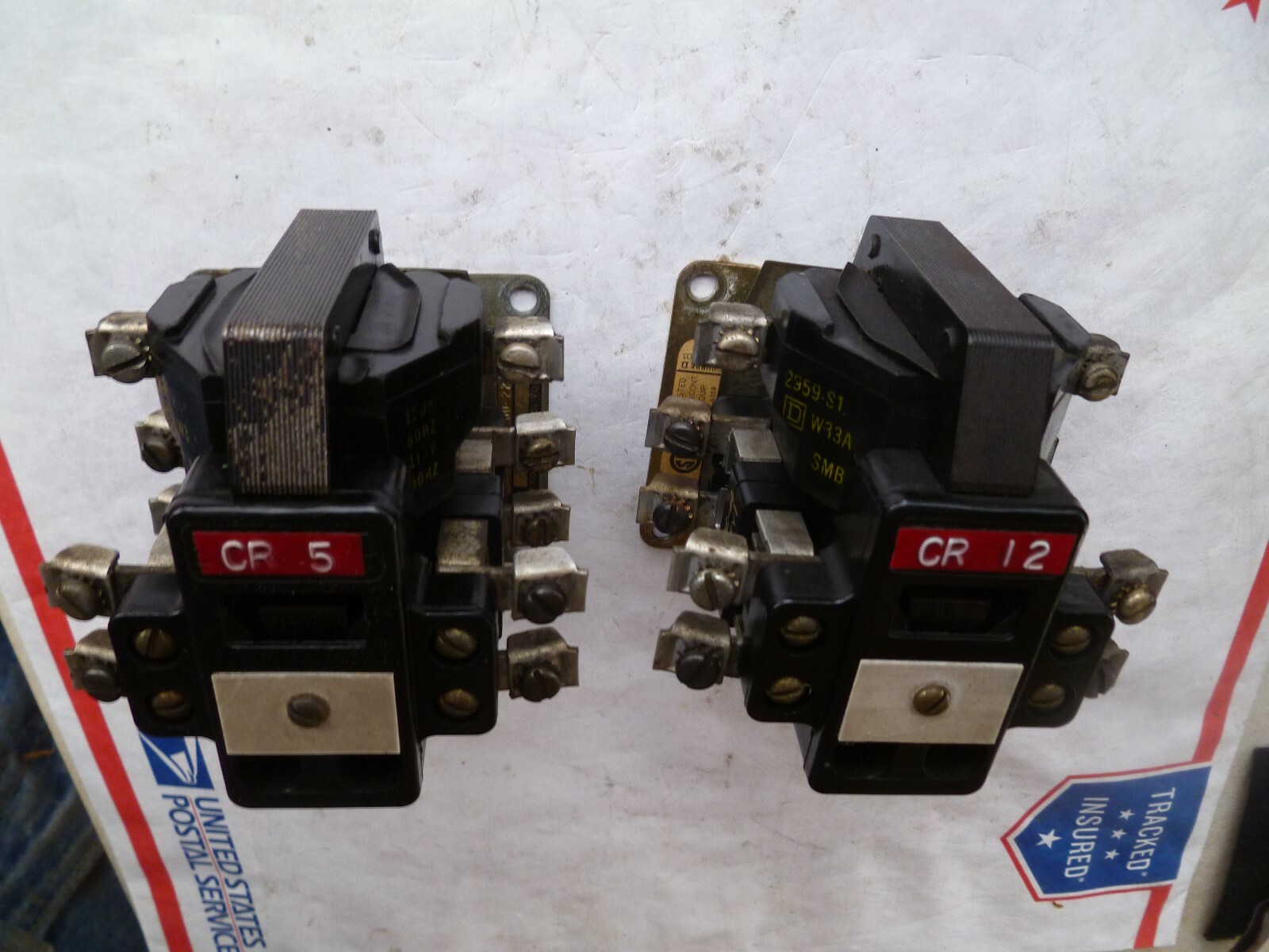 TWO - Square D class 8501 series C 33 amp relay 110 volt relay, type 00 ...