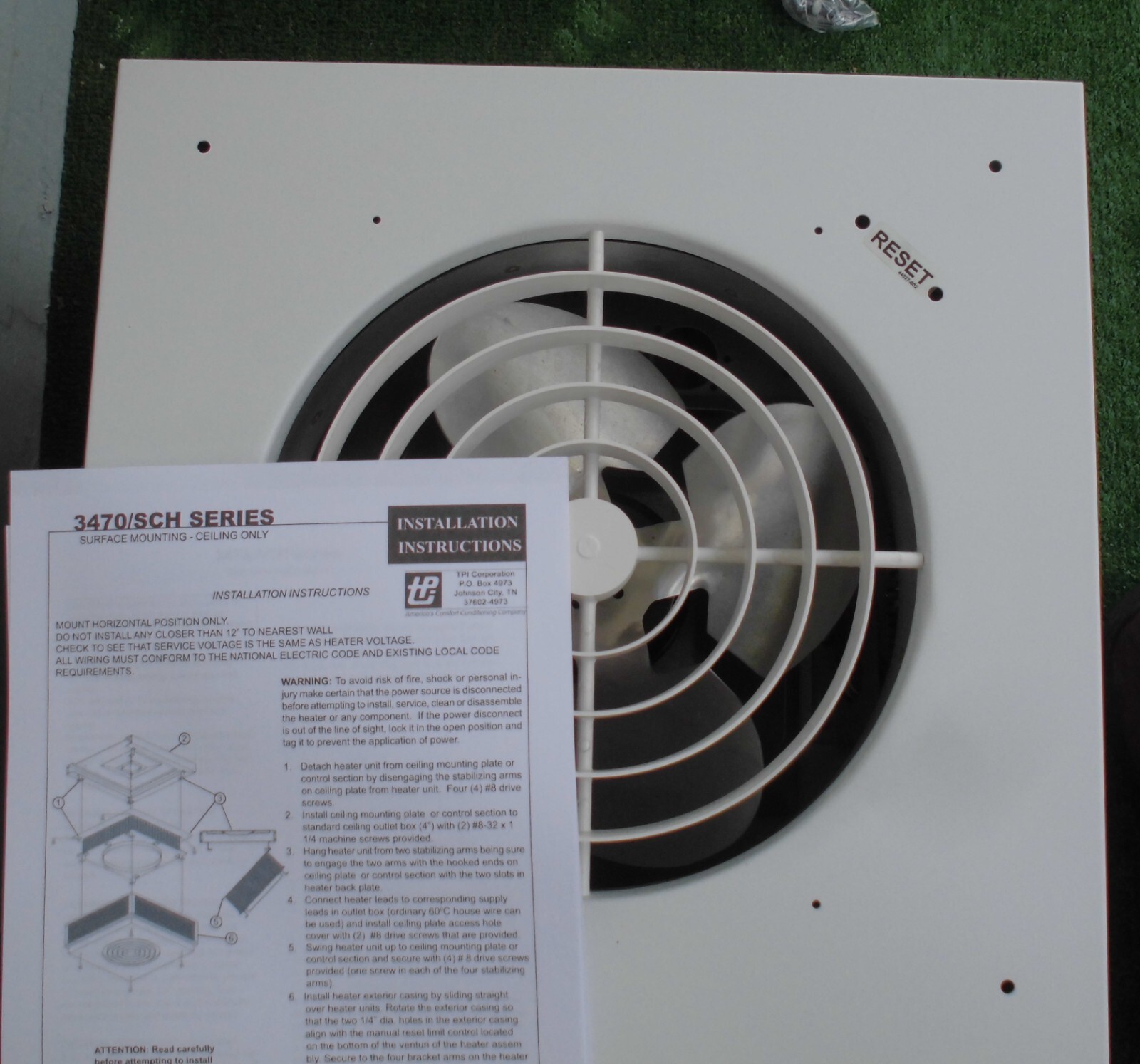 Ceiling Mounted Electric Heating Units | Shelly Lighting