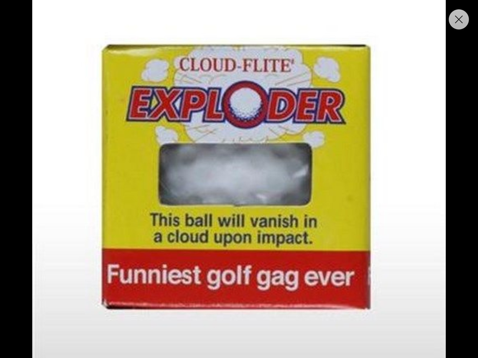 4 EXPLODING TRICK GOLF BALLS gags golfing joke prank Novelty Funny ...